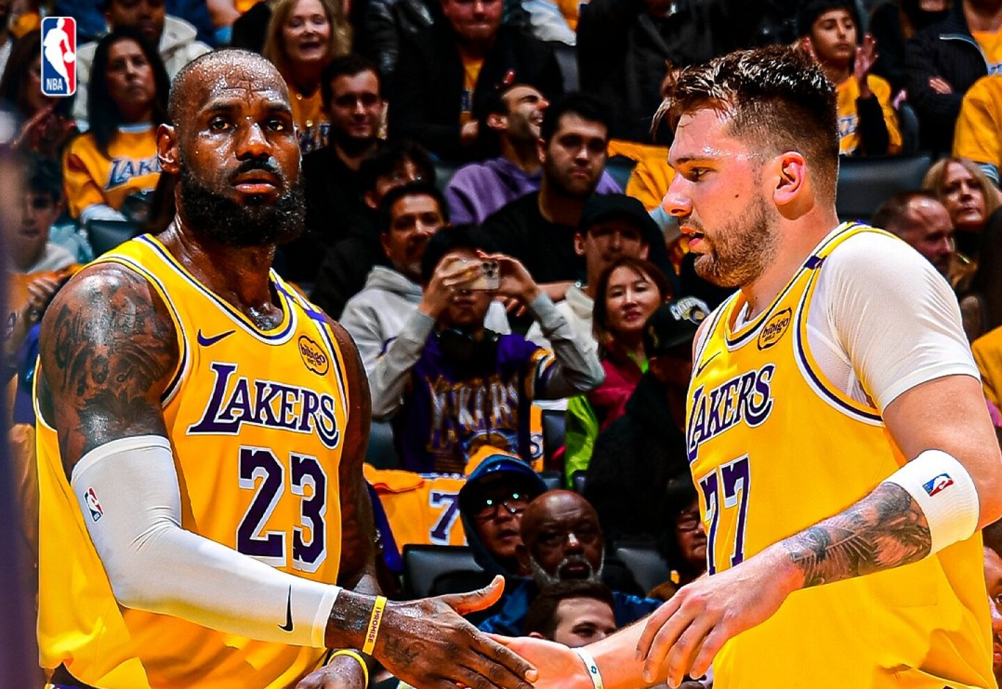 LeBron James y Luka Dončić hacen historia en los Lakers: una noche de ...