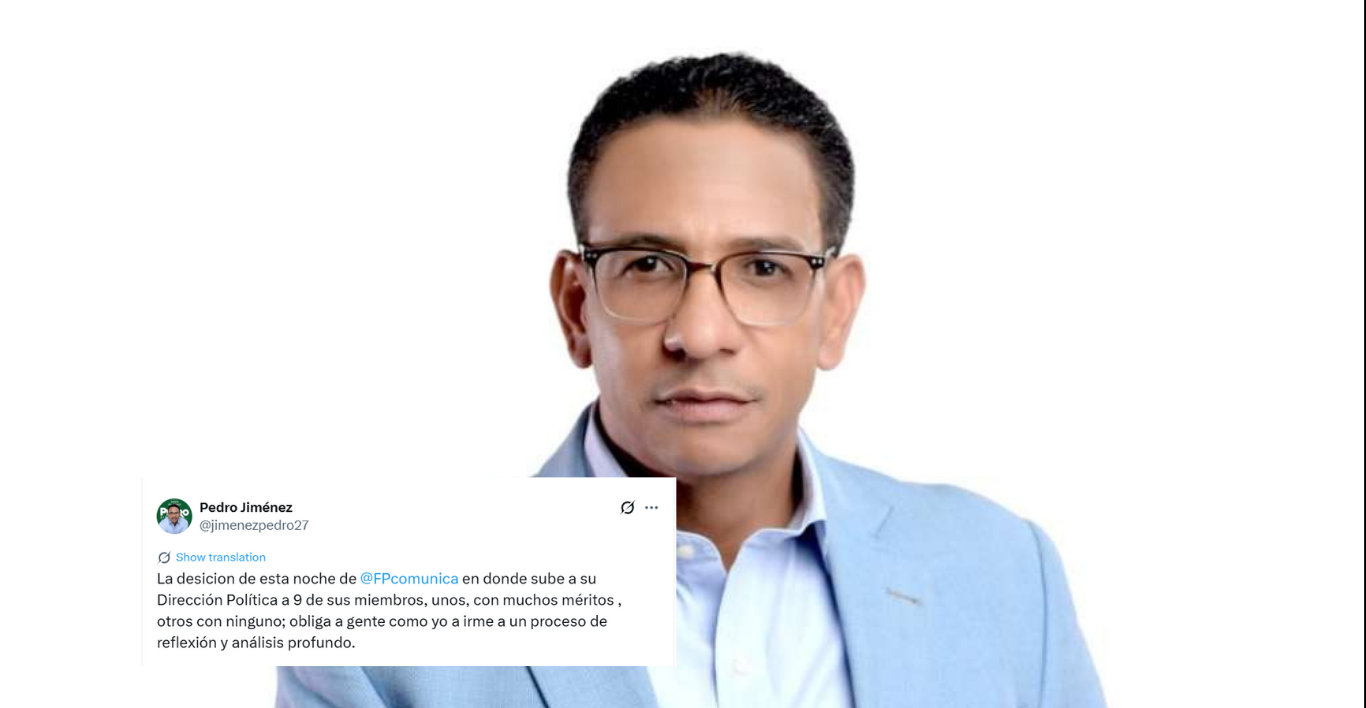 Comunicador Pedro Jiménez anuncia periodo de reflexión ante resultados ...